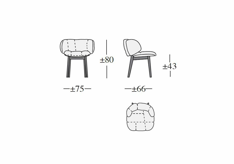 블루 벨벳 체어 / T 9007-00, EDRA