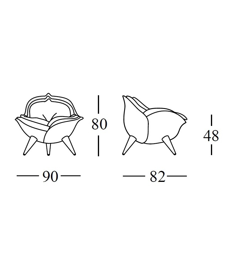 로즈 체어 / T 9039-00, EDRA