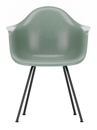 임스 파이버글라스 암체어 DAX / Basic Dark Base , Sea Foam Green, VITRA