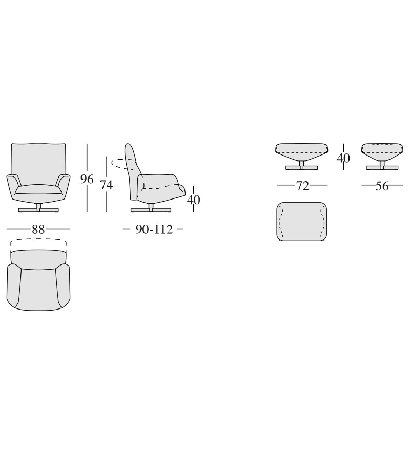 키아라 체어 / PLX 9620-00, EDRA