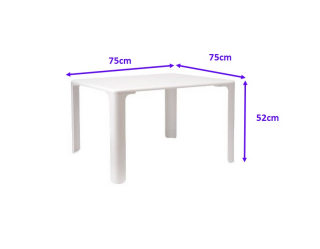 Linus Table / (W) 75cm x (D) 75cm x (H) 52cm, MAGIS